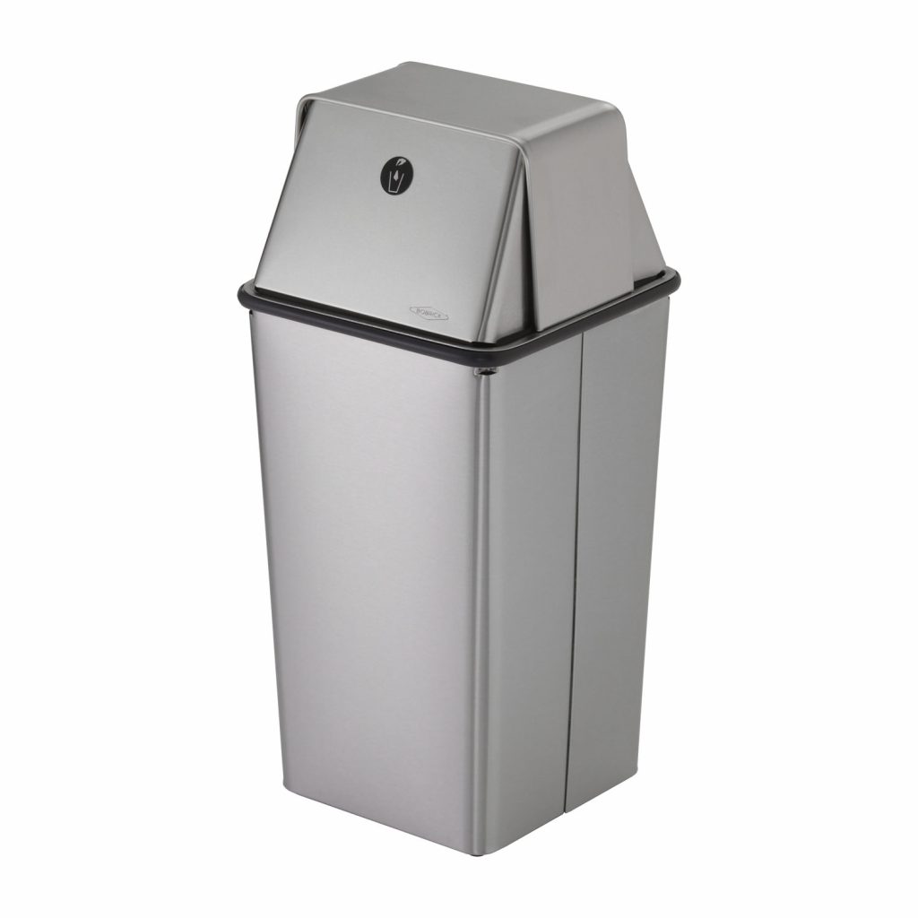 Floor-Standing Waste Bin with Top - Samrick